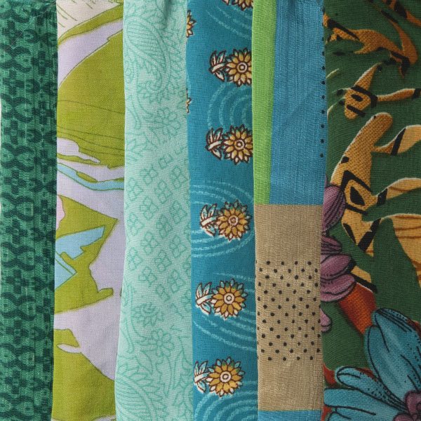 Sari fabric – AQUA – Stef Francis