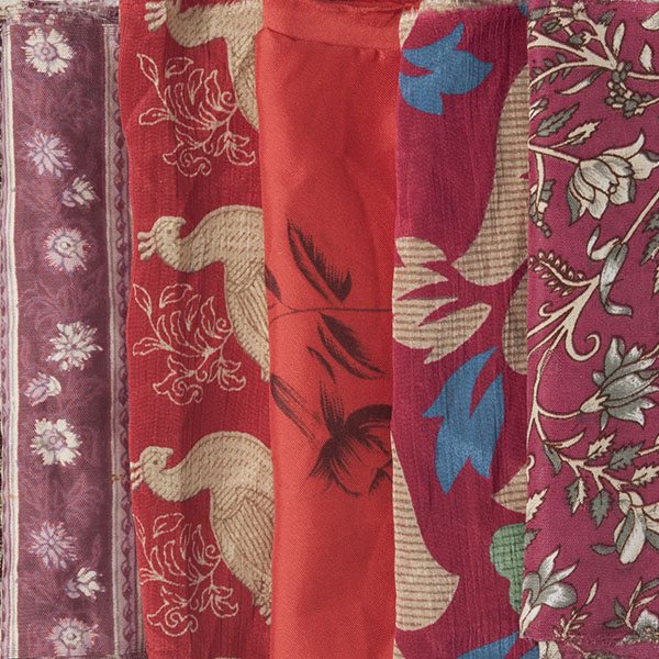 Sari fabric – RED – Stef Francis